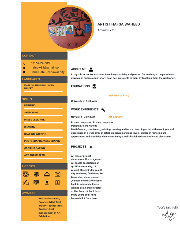 Document From Daughter of Waheed | PDF | Liberal Arts Education | The Arts