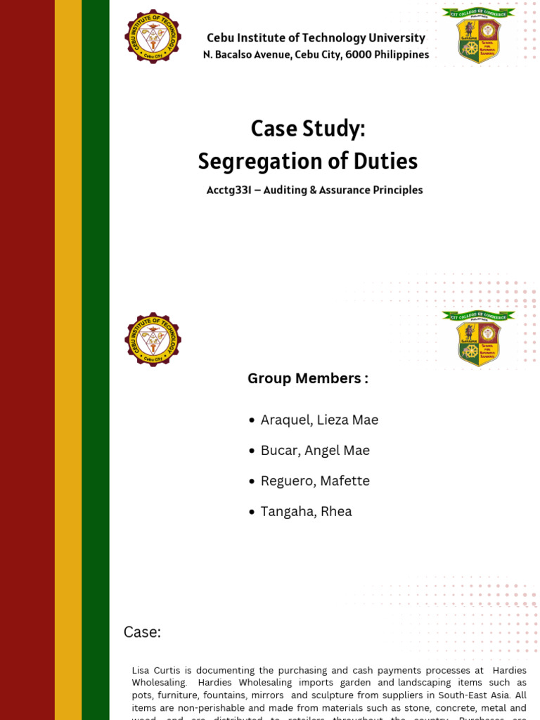 Case Study ACCTG331.PDF | PDF | Cash | Voucher