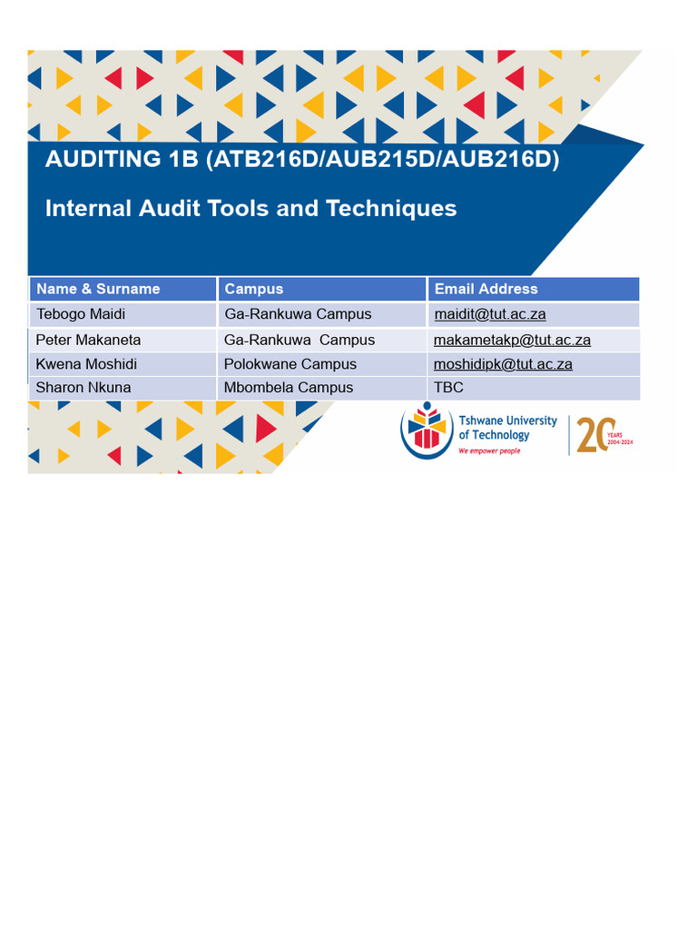 Chapter 10 IA Tools and Techniques | PDF