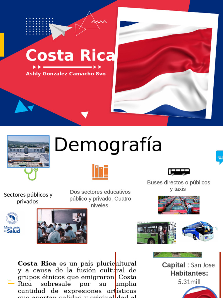 Demografía y Cultura de Costa Rica | PDF | Costa Rica
