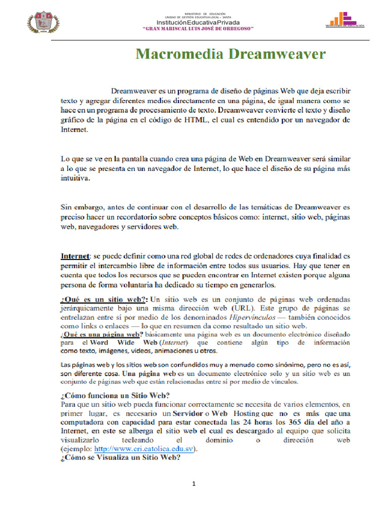 Dreamweaver e | PDF