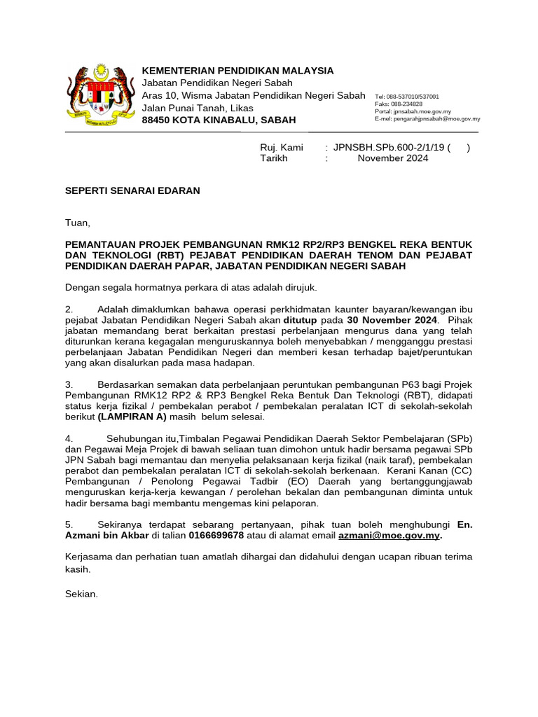 Slu Projek Pembangunan Rmk12 Rp2rp3 | PDF