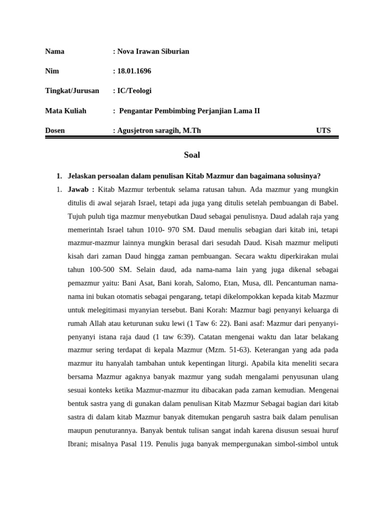 Perjanjian Lama | PDF