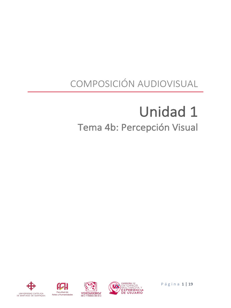 Guia Didáctica - Composicion Audiovisual - Tema 5 - U1 | PDF | Color | Amarillo