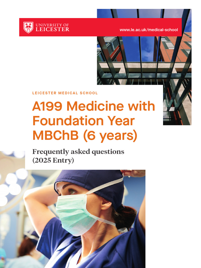 MRF 137300 A199 Medicine With Foundation FAQs 2025 ENTRY FINAL | PDF