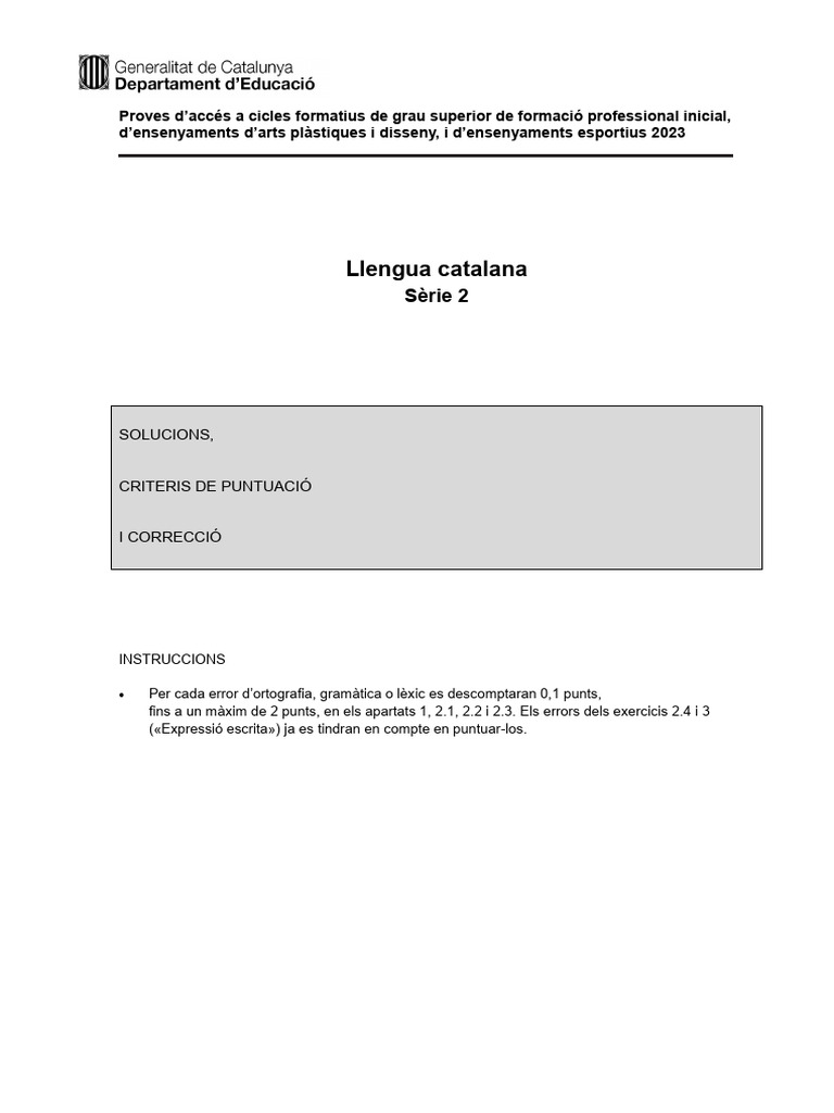 Llengua Catalana | PDF