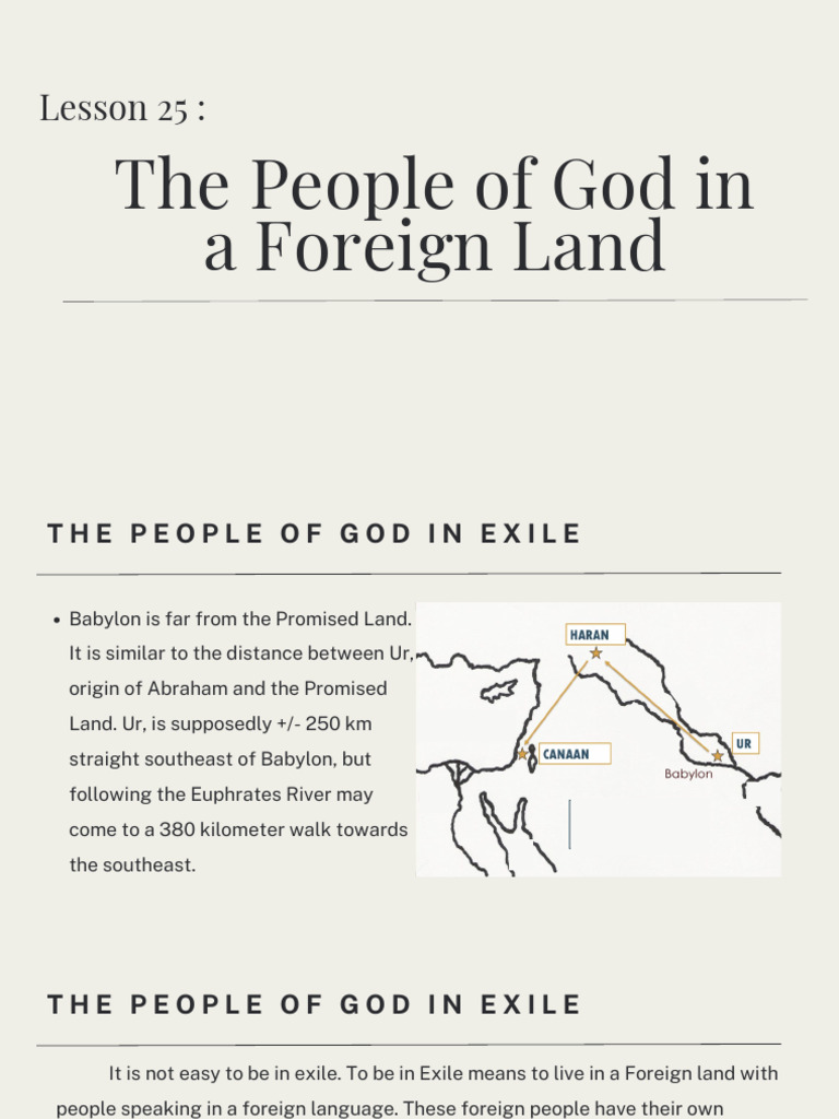 The People of God in A Foreign Land | PDF | Sin | Prophet
