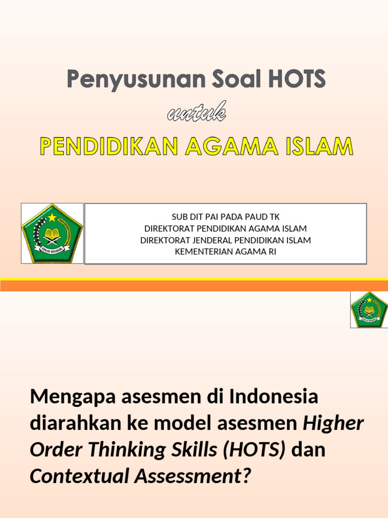 Penyusunan SOAL HOTS | PDF