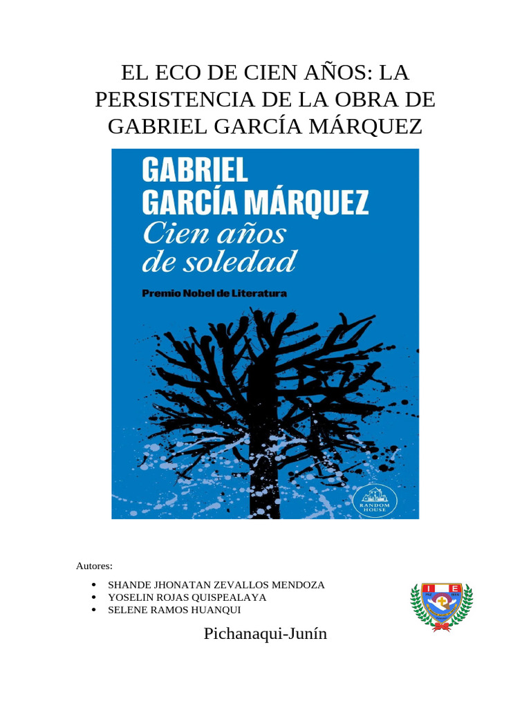 El Eco de Cien Años | PDF | Gabriel García Márquez