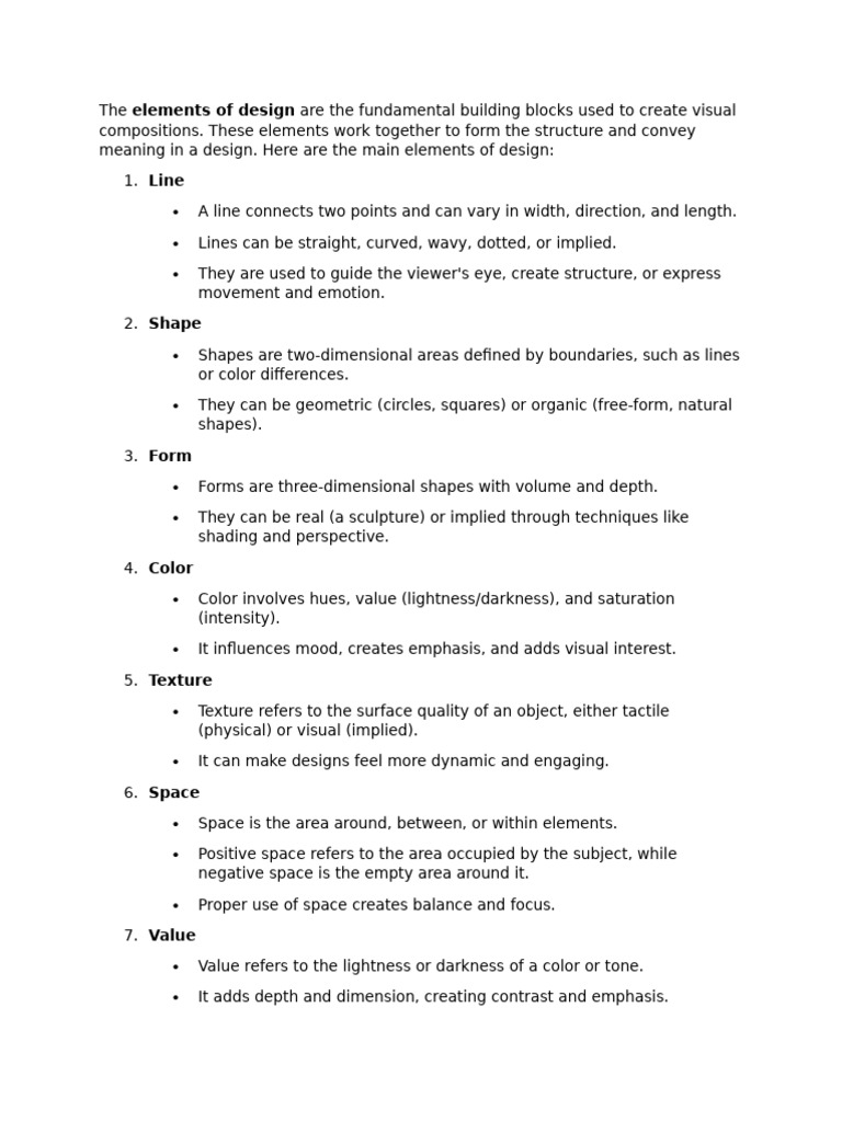 Elements of Design | PDF