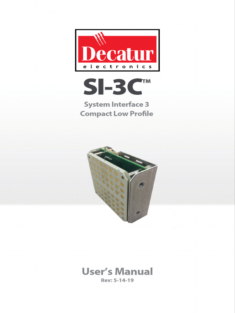 Decatur SI-3C UsersManual | PDF | Radio | Radar
