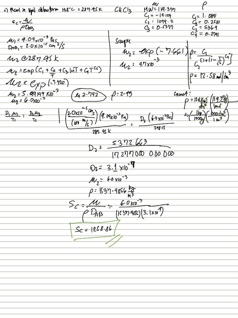 PSET Calculations - Camerong | PDF