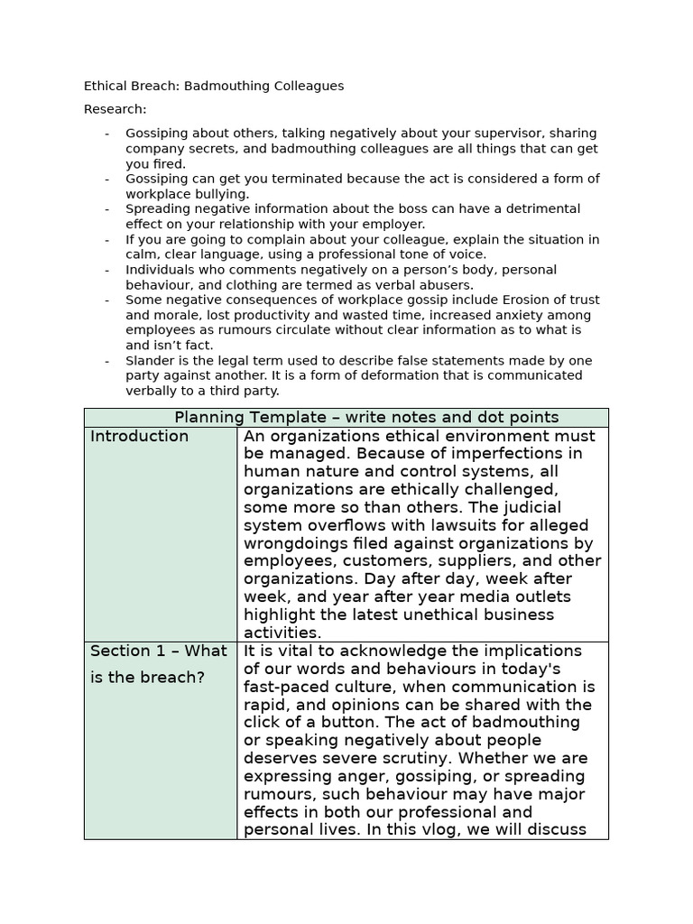 Ethical Breach | PDF | Empathy | Reputation
