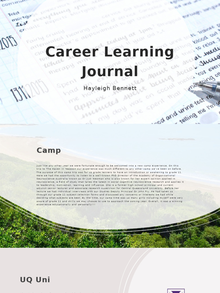 Career Learning Journal | PDF