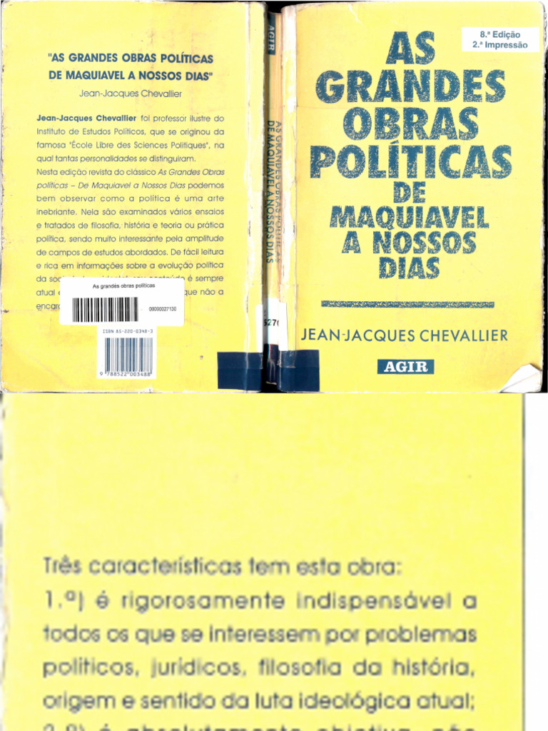 Chevallier, Jean-Jacques - As Grandes Obras Políticas | PDF