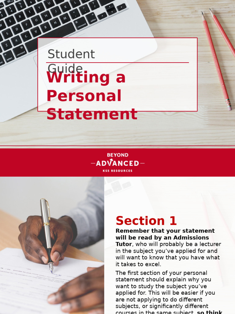 Presentation - Writing A Personal Statement - Student Guide | PDF ...