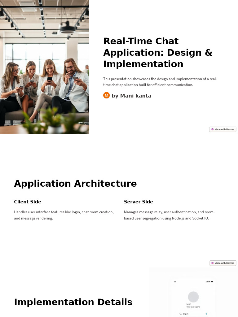 Real Time Chat Application Design and Implementation | PDF