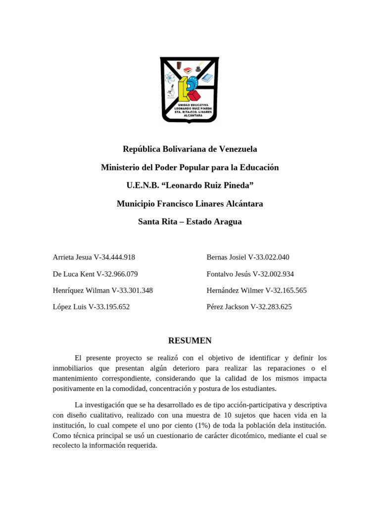 Borrador Resumen Proyecto | PDF