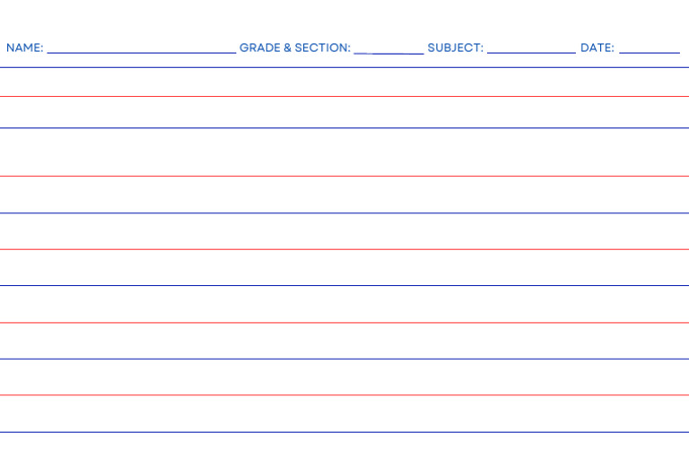 Gr.1-3, Crosswise Pad Paper | PDF