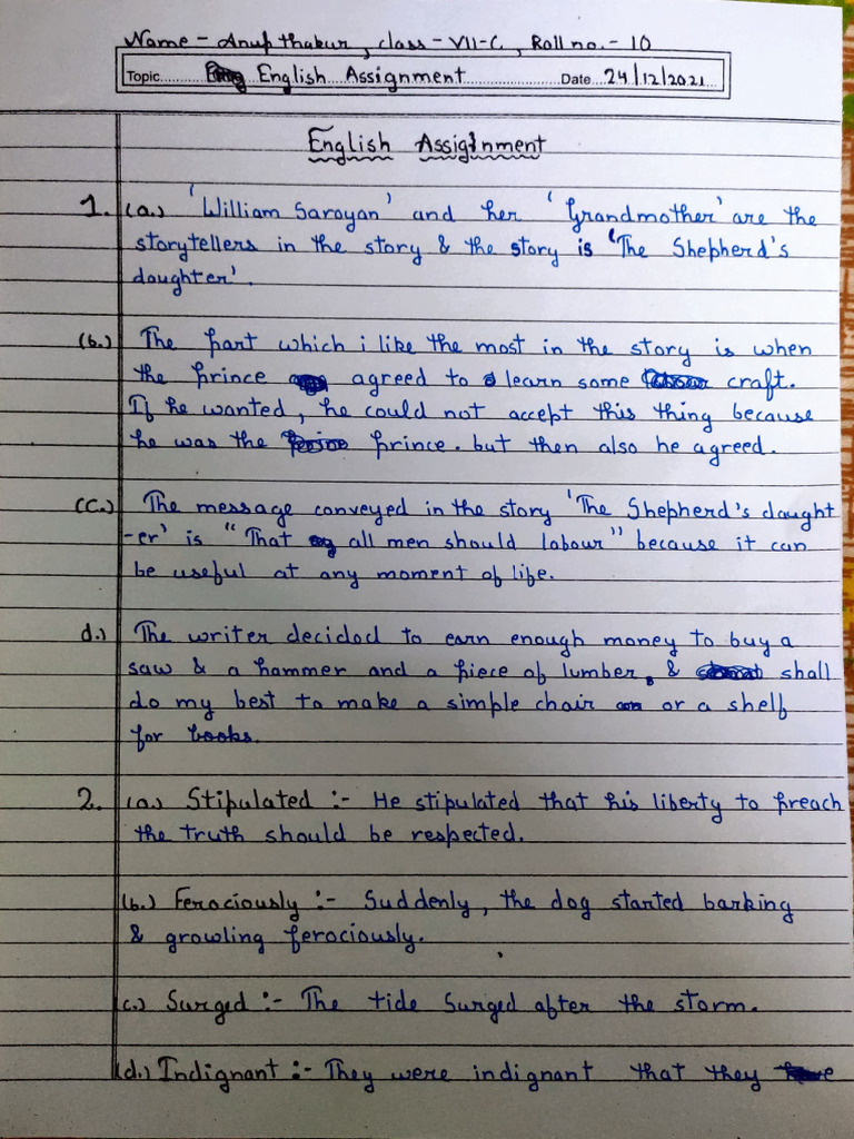 English Assignment | PDF