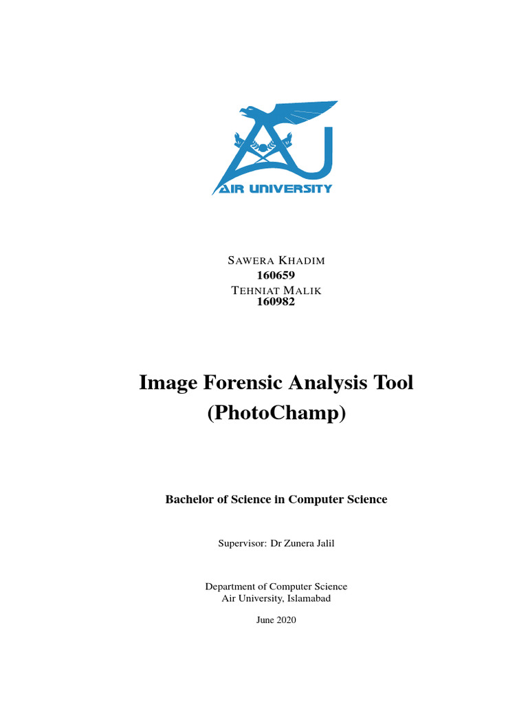 FInal - Year - Project On Image Forensics Tool | PDF | Deep Learning ...