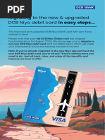 Niyo Global SBM Card User Guide | PDF | Credit Card | Automated Teller ...