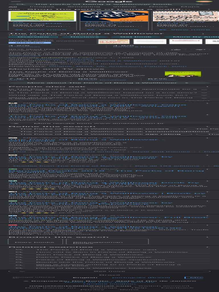 The Perks of Being A Wallflower Book - Google Search | PDF