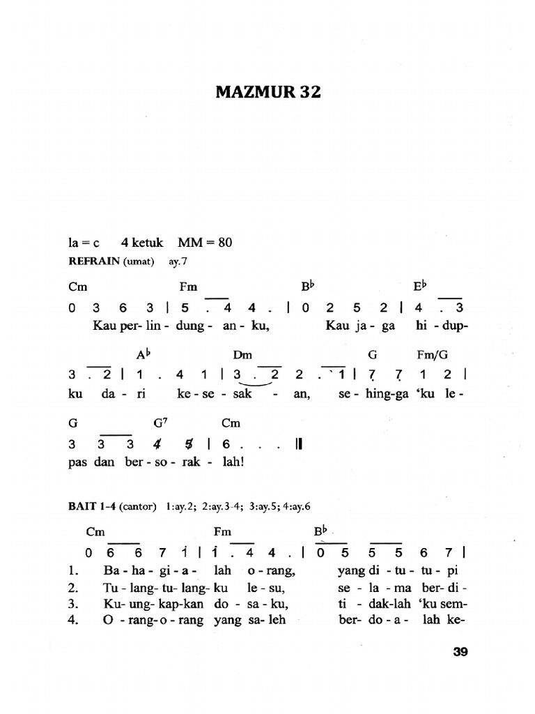 Mazmur 32 | PDF