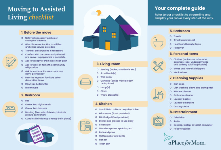 Moving To Assisted Living Checklist | PDF | Home