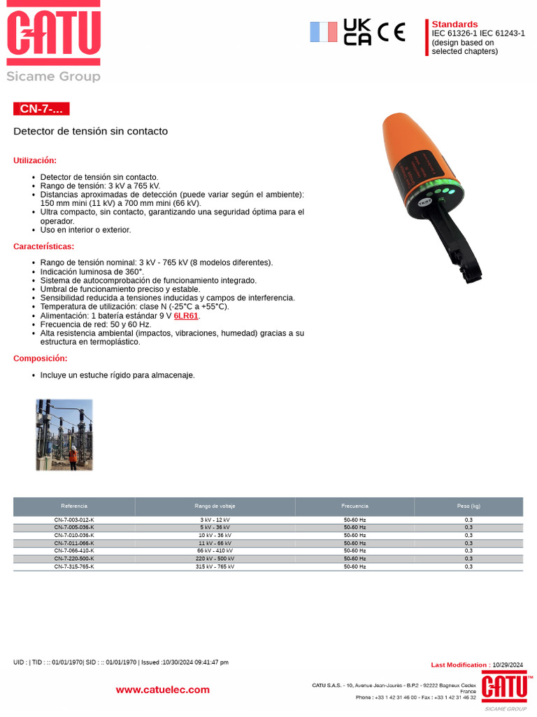 Catu 96323 | PDF | Voltio | Hertz