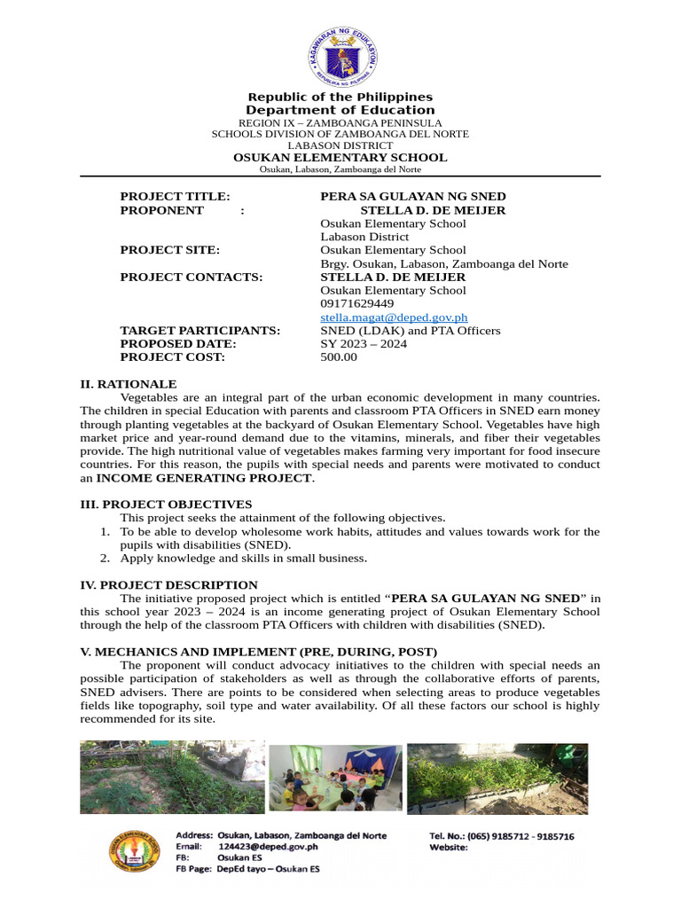 Pera Sa Gulayan NG Sned | PDF