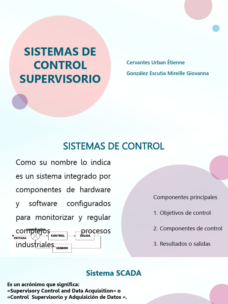 Sistemas de Control Supervisorio | PDF | Scada | Ciencias de la Computación