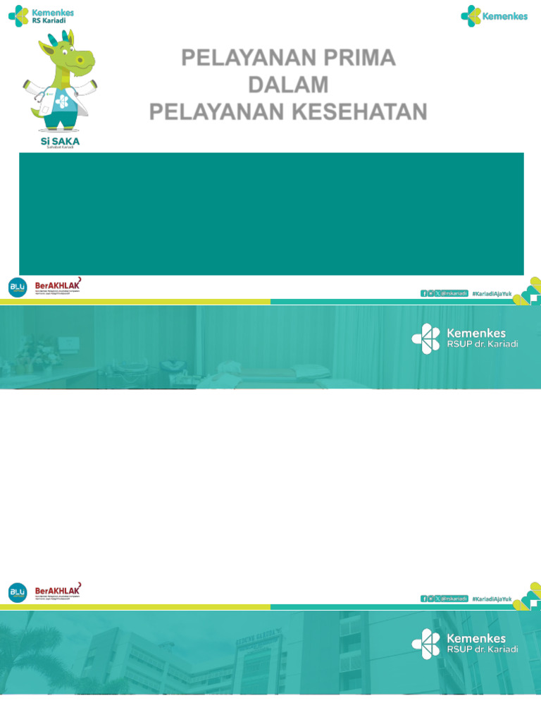 Pelayanan Prima Dalam Pelayanan Kesehatan - Materi I | PDF