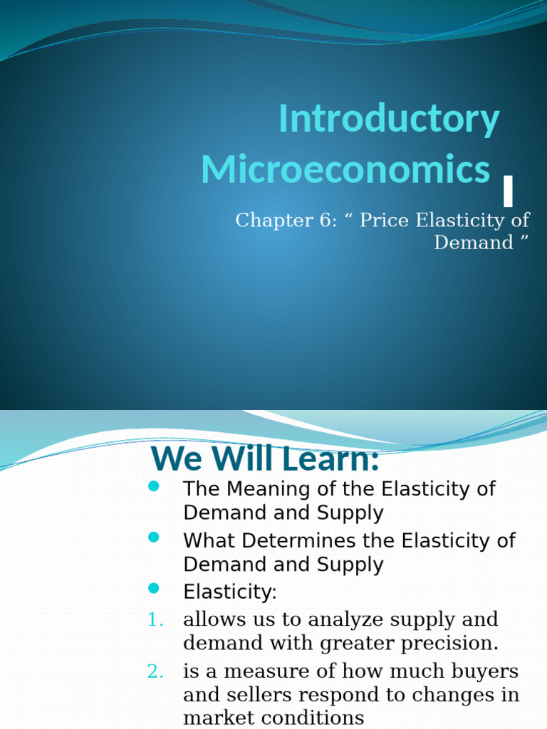 Economics (PPT) | PDF | Elasticity (Economics) | Demand