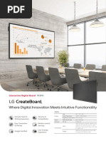 LG TR3DK-BM Interactive Board Overview | PDF | Mobile App | Hdmi