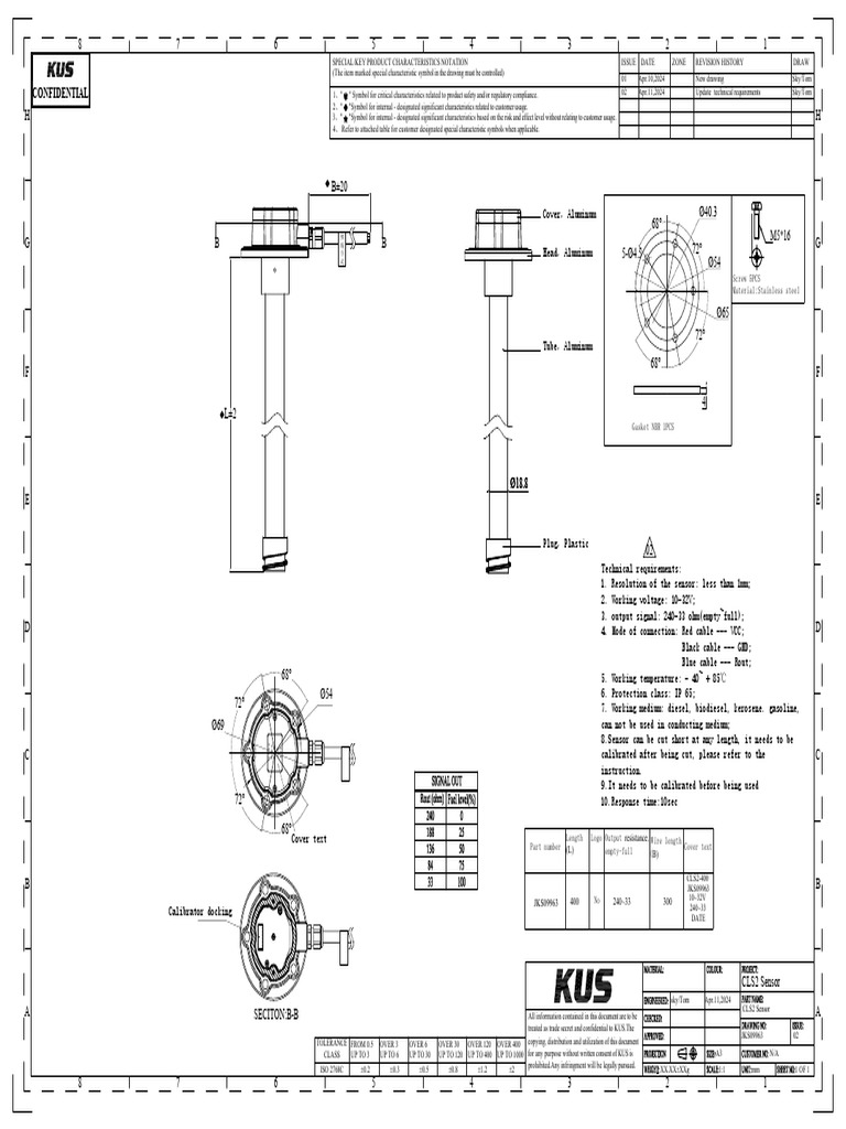 Kusauto Sensor Specification | PDF | Electrical Components ...