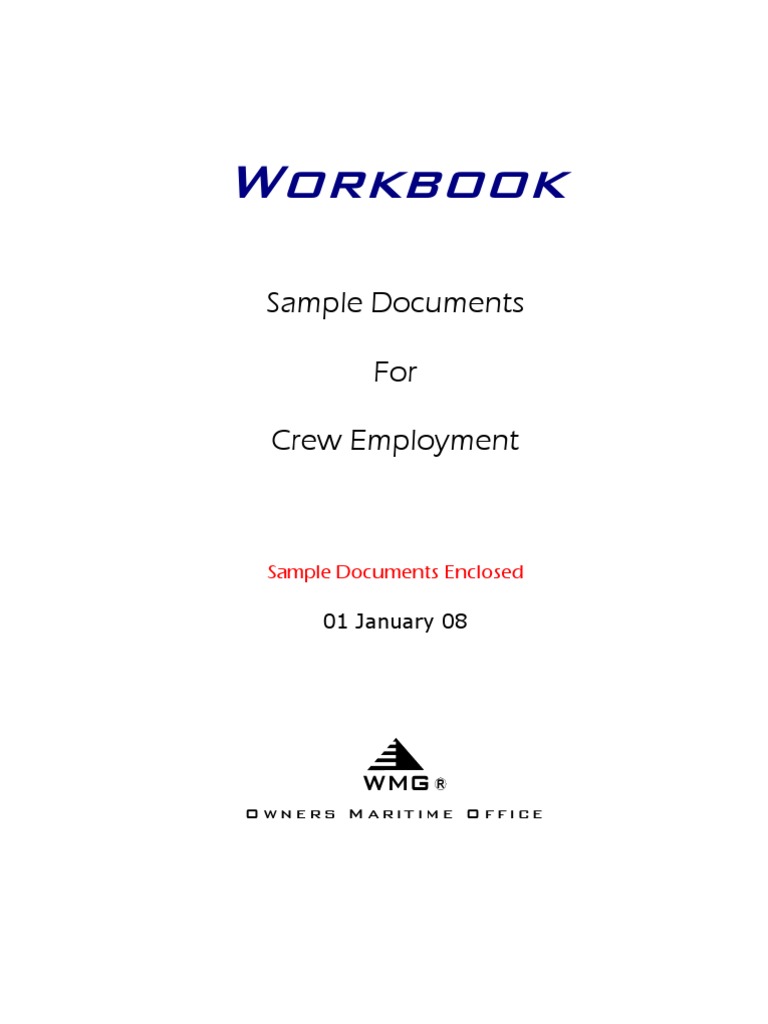 Sample Documents For Crew Employment | PDF | Flight Attendant | Sea Captain