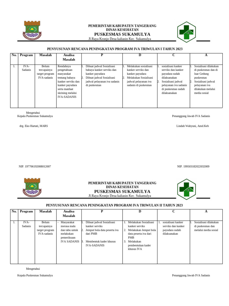 Peningkatan Program IVA 2023 | PDF