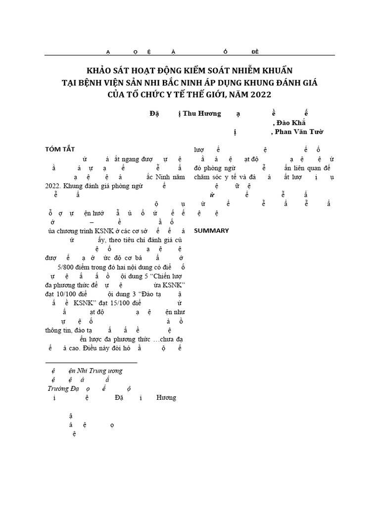 Ksnk sản nhi bắc ninh 2022 | PDF
