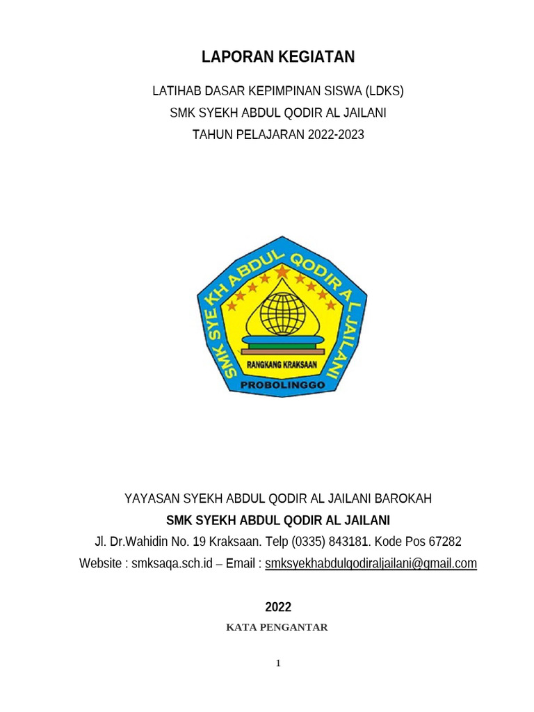 Laporan LDKS 2022-2023 | PDF