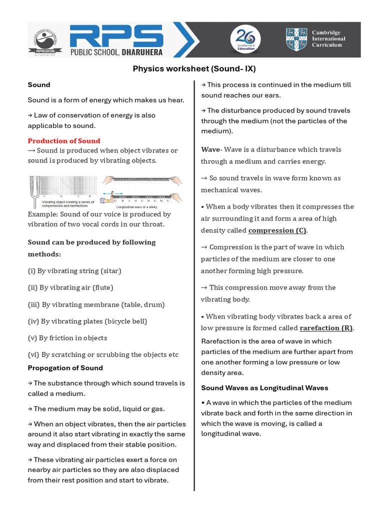 Sound Waves: Properties and Applications | PDF | Sound | Frequency