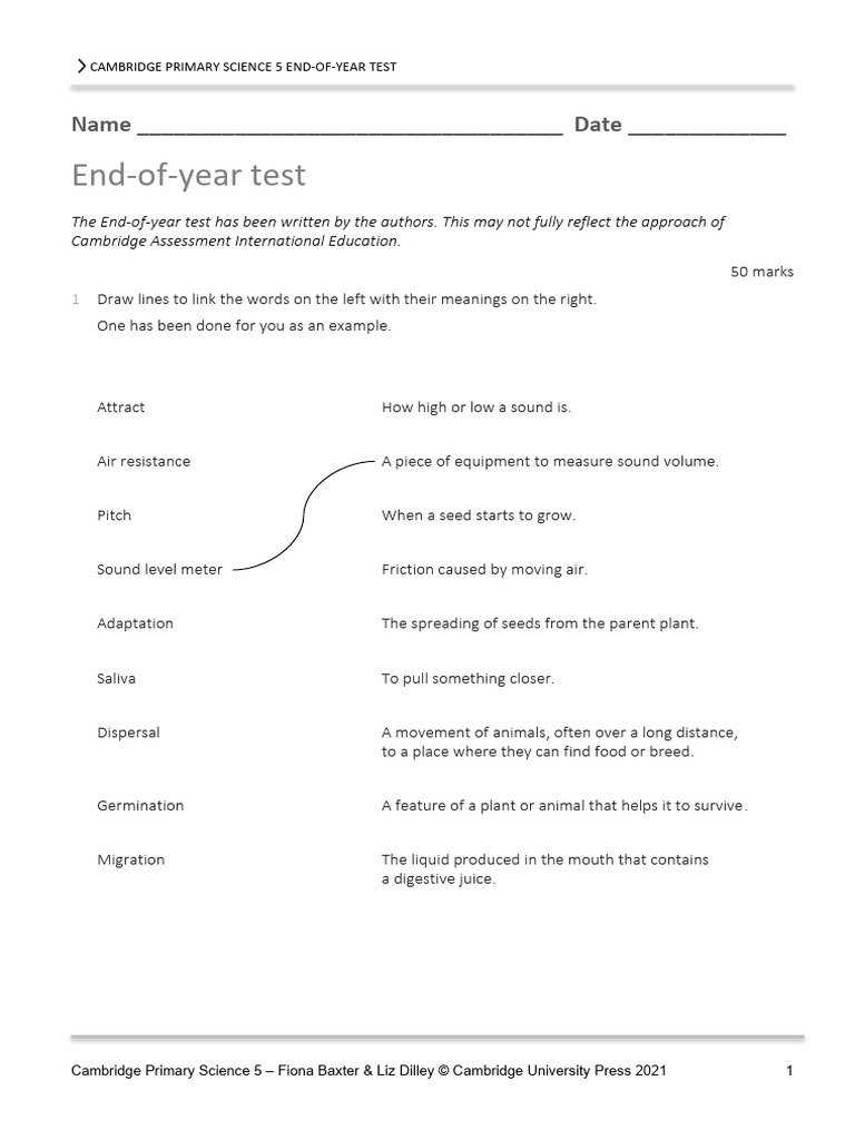 P Science 5 End-Of-year 2 | PDF | Force | Digestion