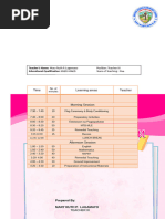 Class Program Editable Template | PDF | Teachers | Cognition