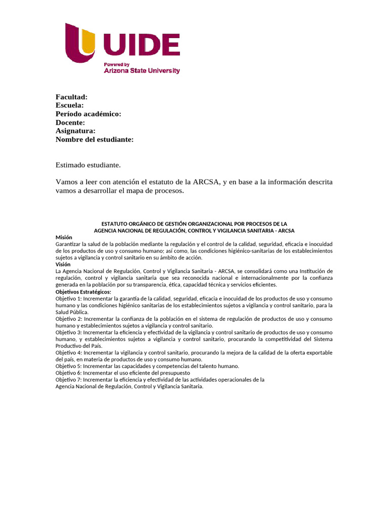 Tarea 2 Tema 3 Mapa de Procesos | PDF