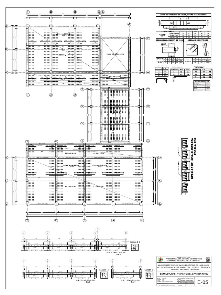 Plano - Estructuras 6 - Vigas y Losas | PDF