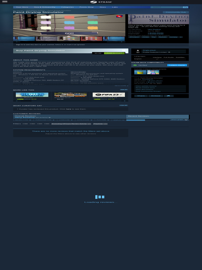 Paint Drying Simulator On Steam | PDF | 64 Bit Computing | Computer Architecture