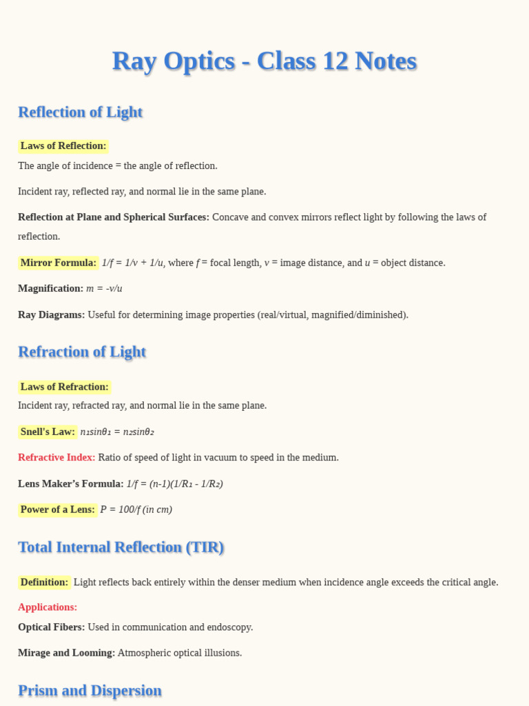 Rayoptics | PDF | Optics | Refraction