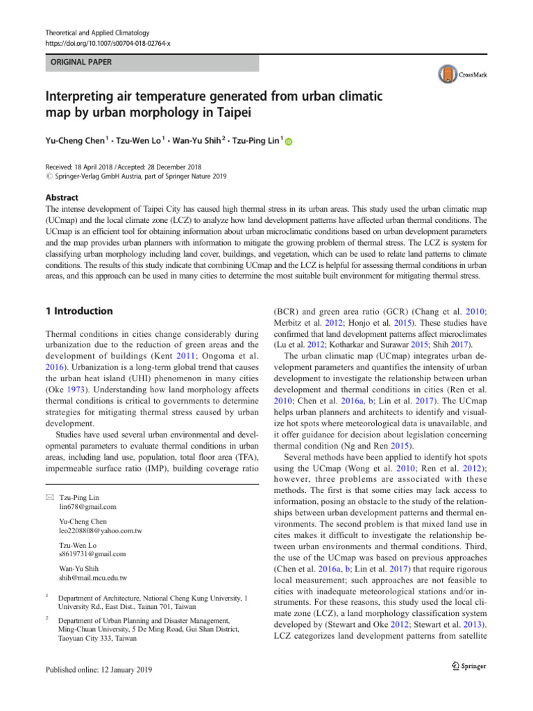 2019 Interpreting Air Temperature Generated Pdf Geographic