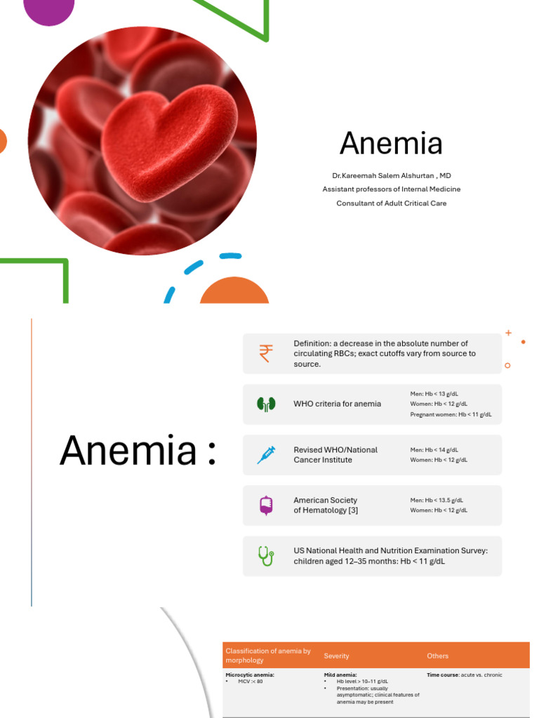 Anemia | PDF | Anemia | Clinical Pathology