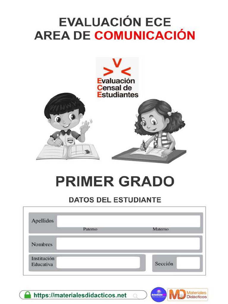 1° Evaluación Ece Area de Comunicación | PDF